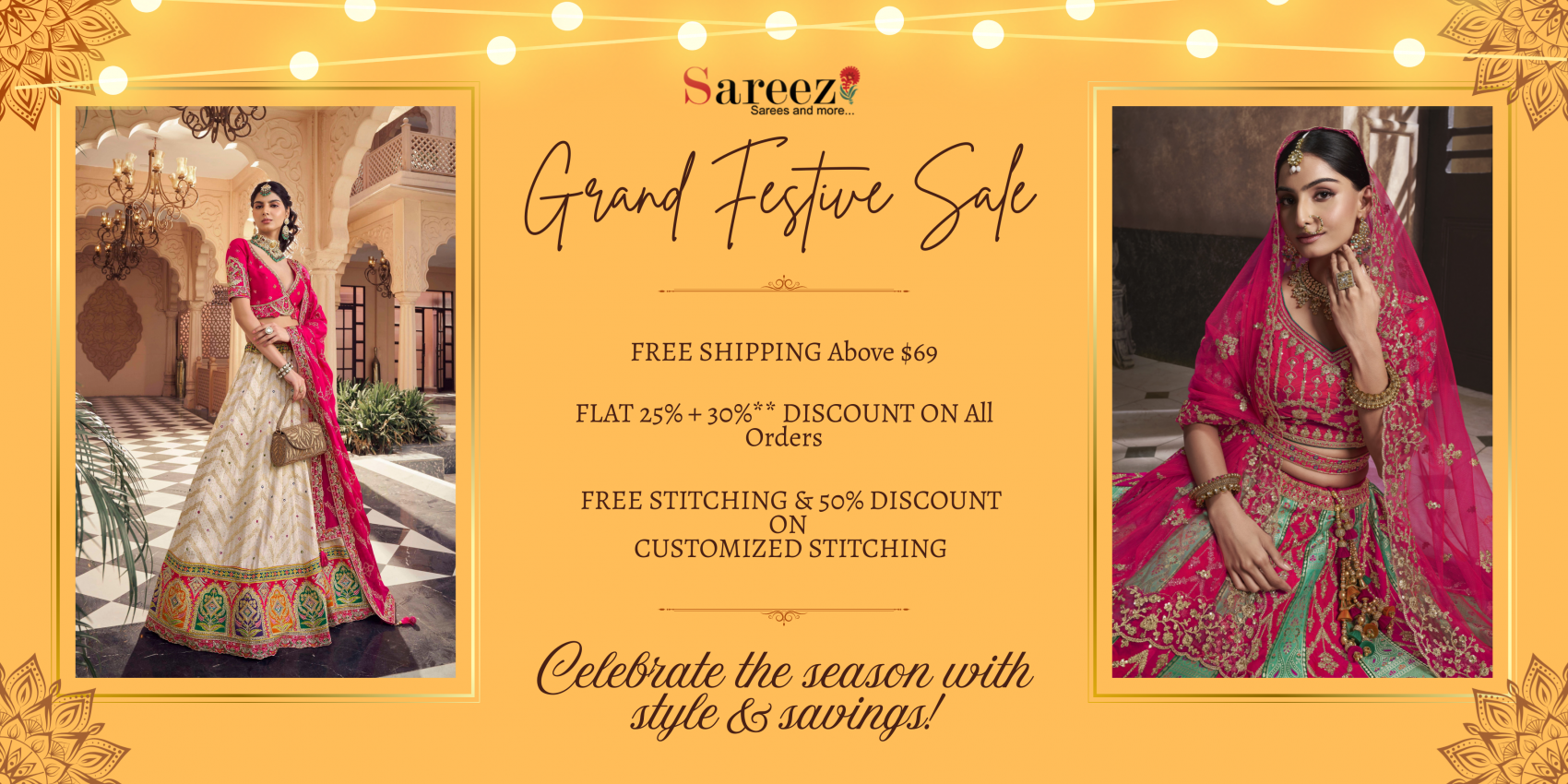 Indian Dresses, Ethnic Clothing for Women | Sareez